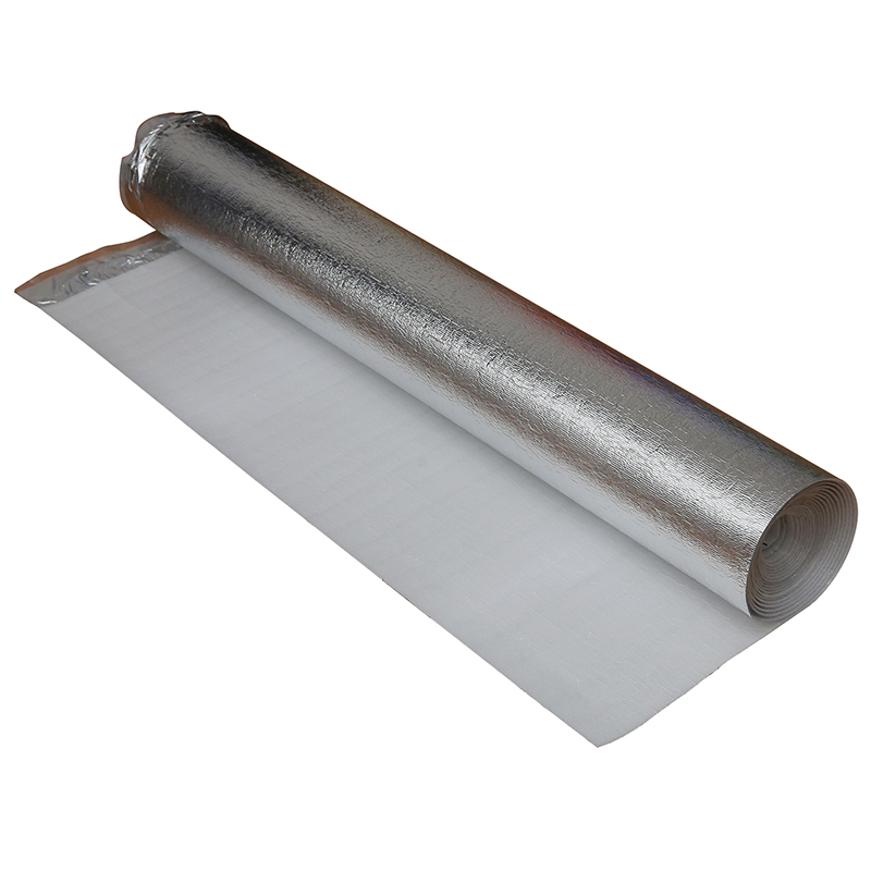 Silver foam Floor Underlayment Padding with Tape & Vapor Barrier 3-in-1 ...
